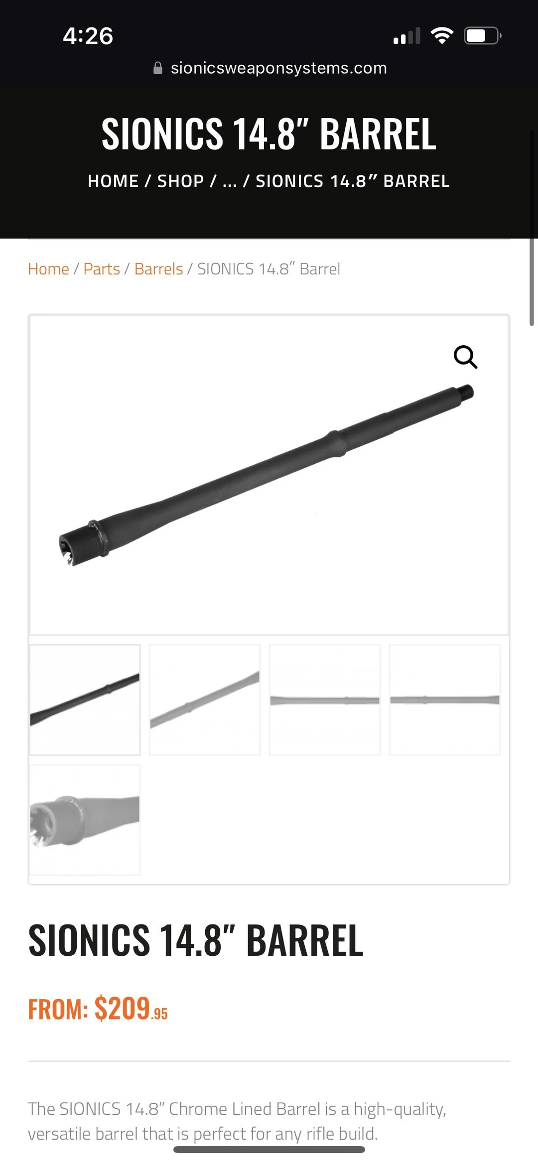 Sionics barrels? | Scrolller