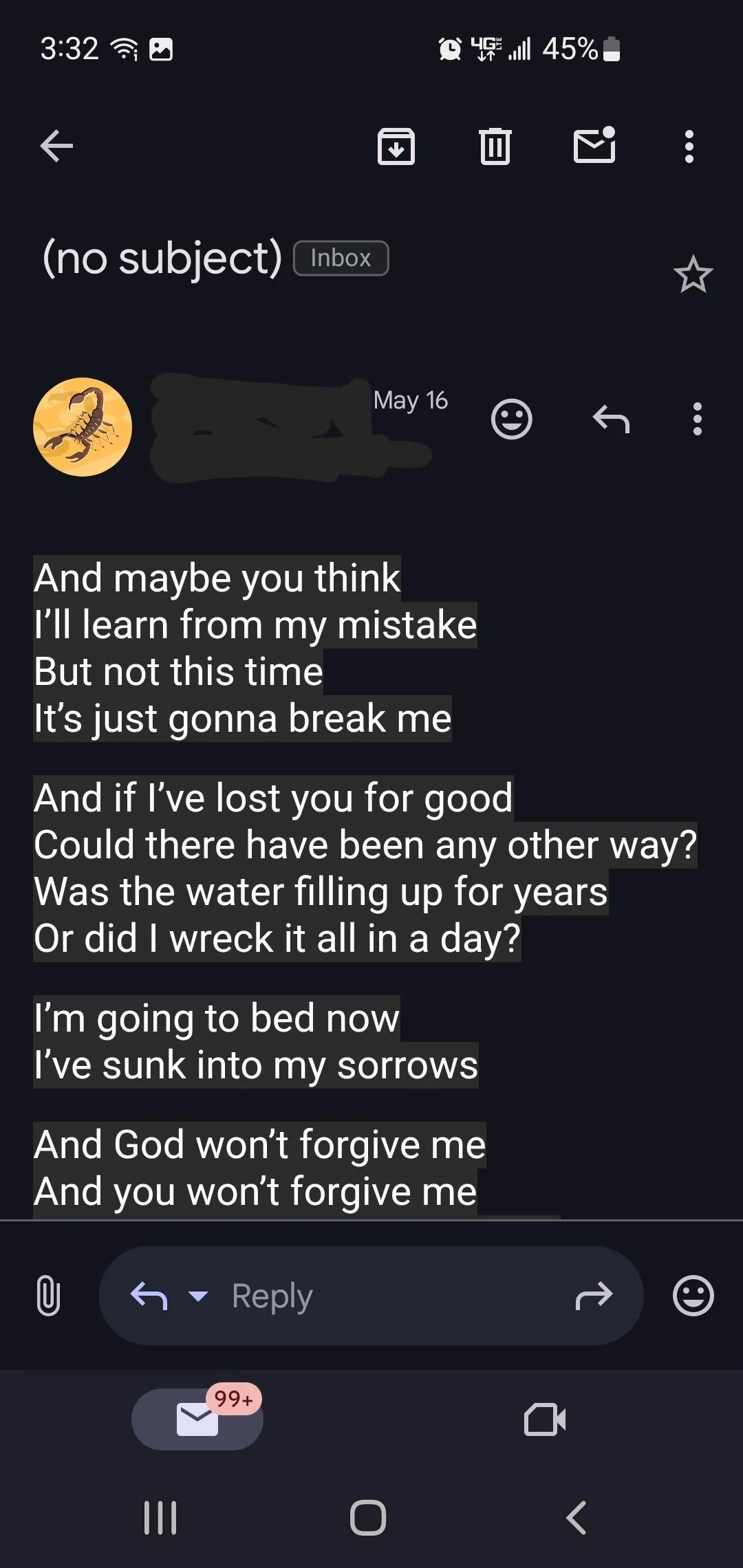 I got a random email from my boyfriends school email. | Scrolller