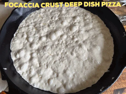 Today I made a Focaccia Crust Deep Dish Pizza. | Scrolller