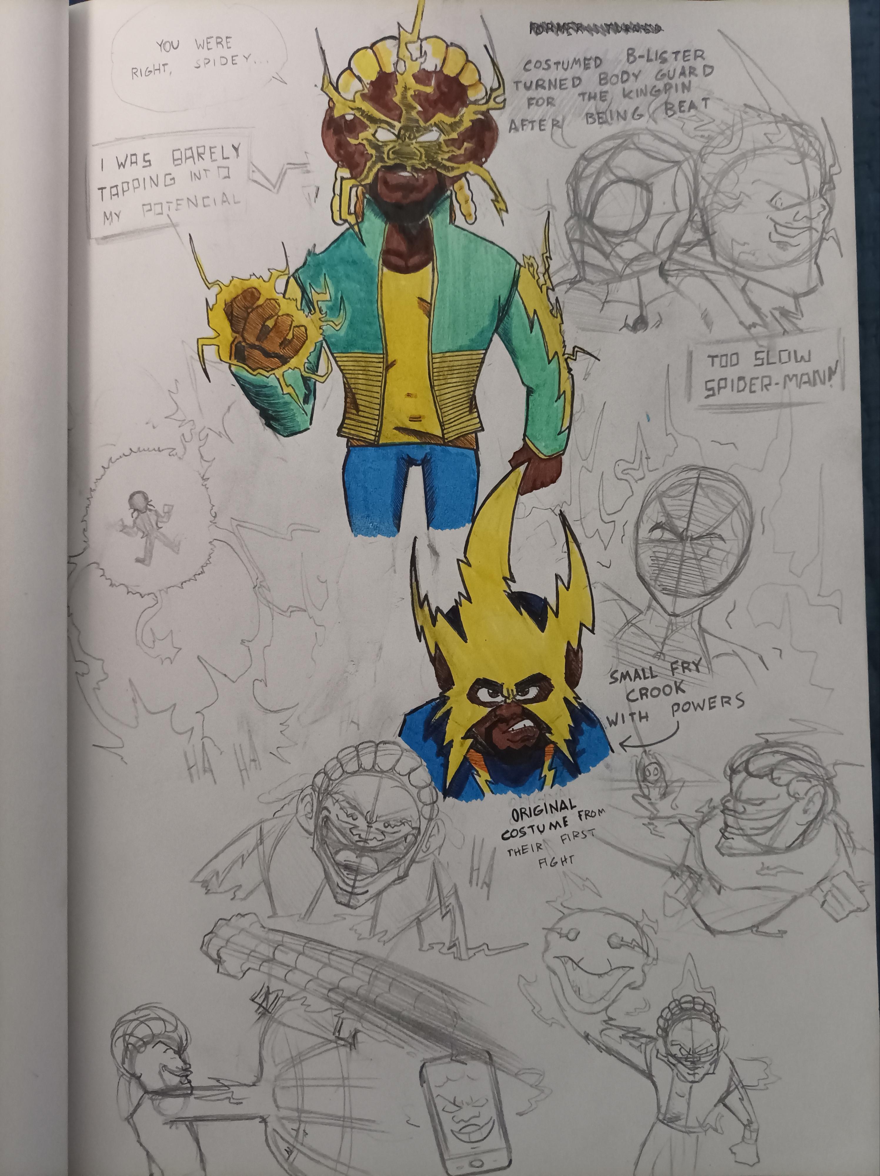 My concept for Electro for my ideal Spider-Man cartoon (4th post about this) | Scrolller