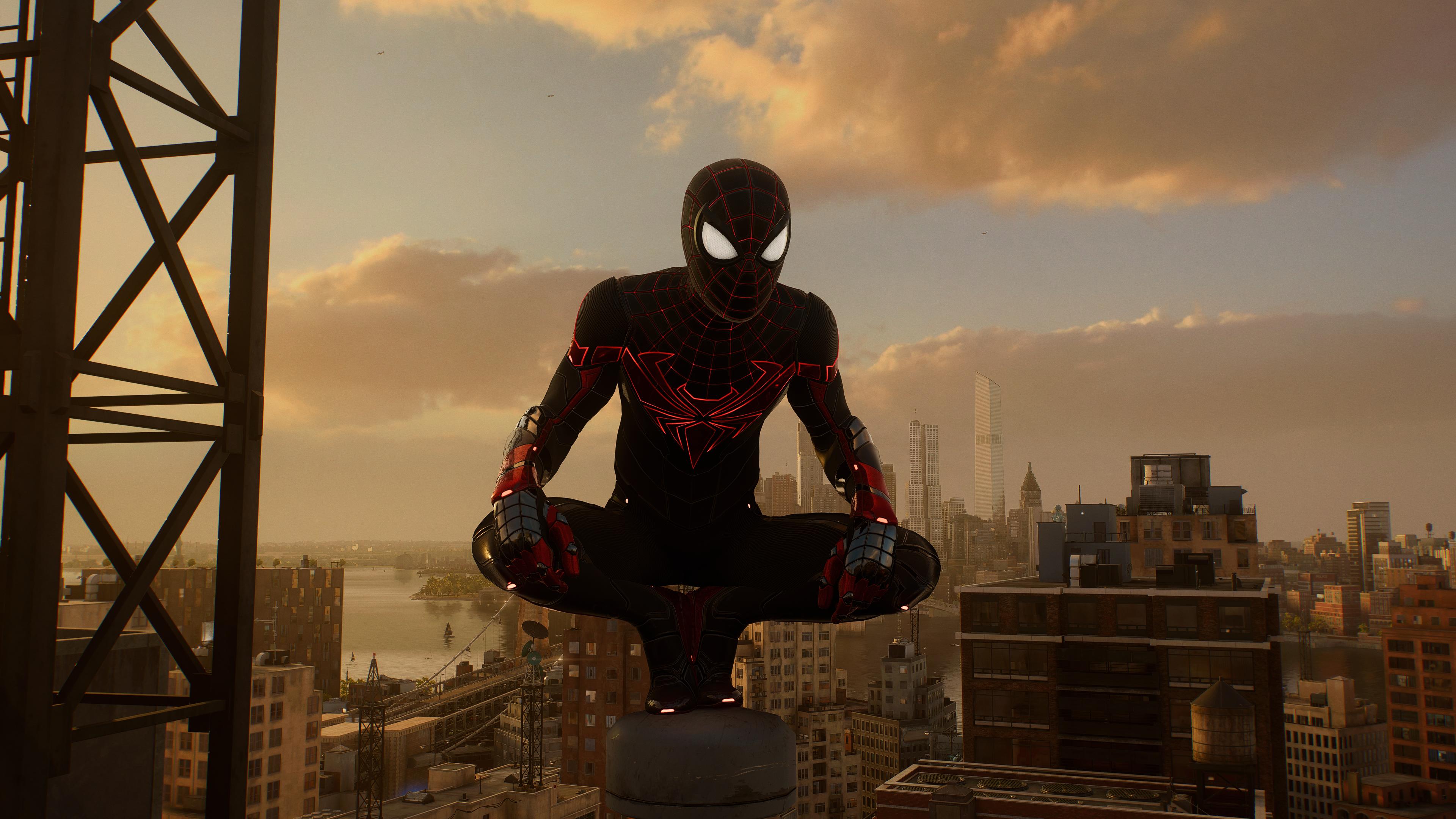 Miles at dusk, advanced suit [3840 x 2160] | Scrolller