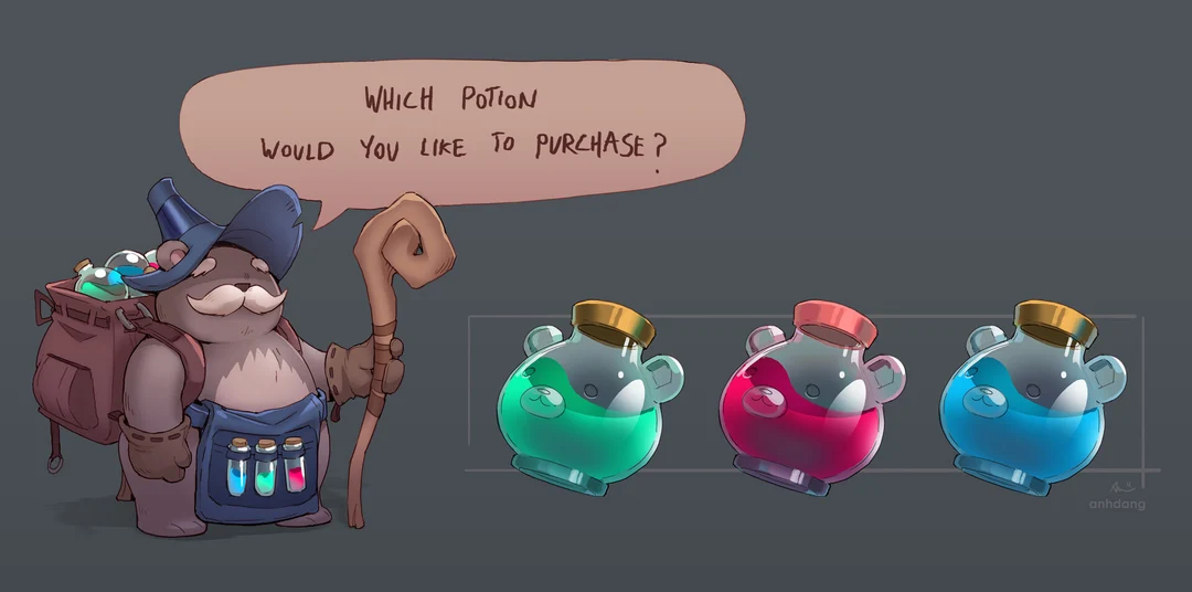 Potion Bear by Anh Dang | Scrolller
