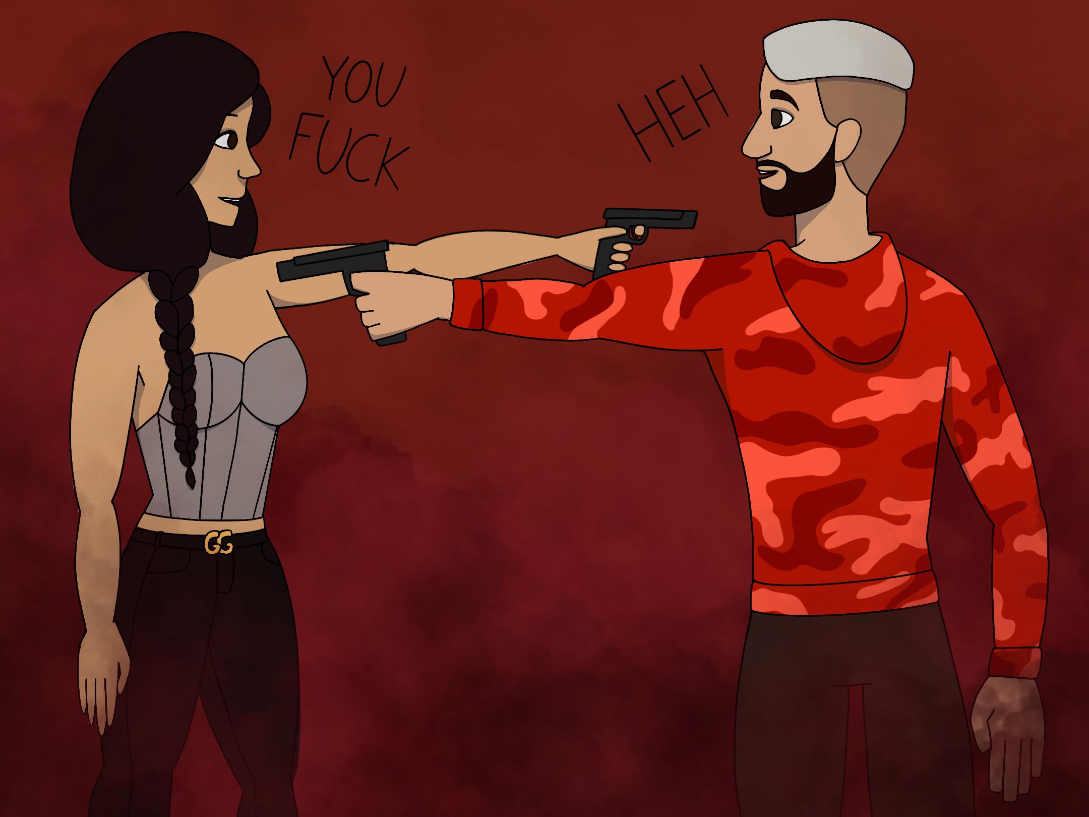 I feel like they just use guns to flirt with each other (Ray Mond and Randy Bullet) | Scrolller