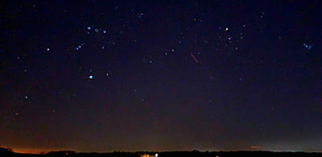 Orion, Taurus and a small meteor in-between [OC] | Scrolller