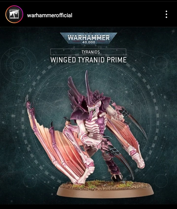 New Winged Tyranid Prime: | Scrolller