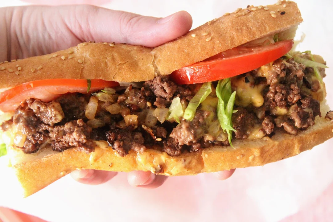 I made a chopped cheese on a homemade semolina hero | Scrolller