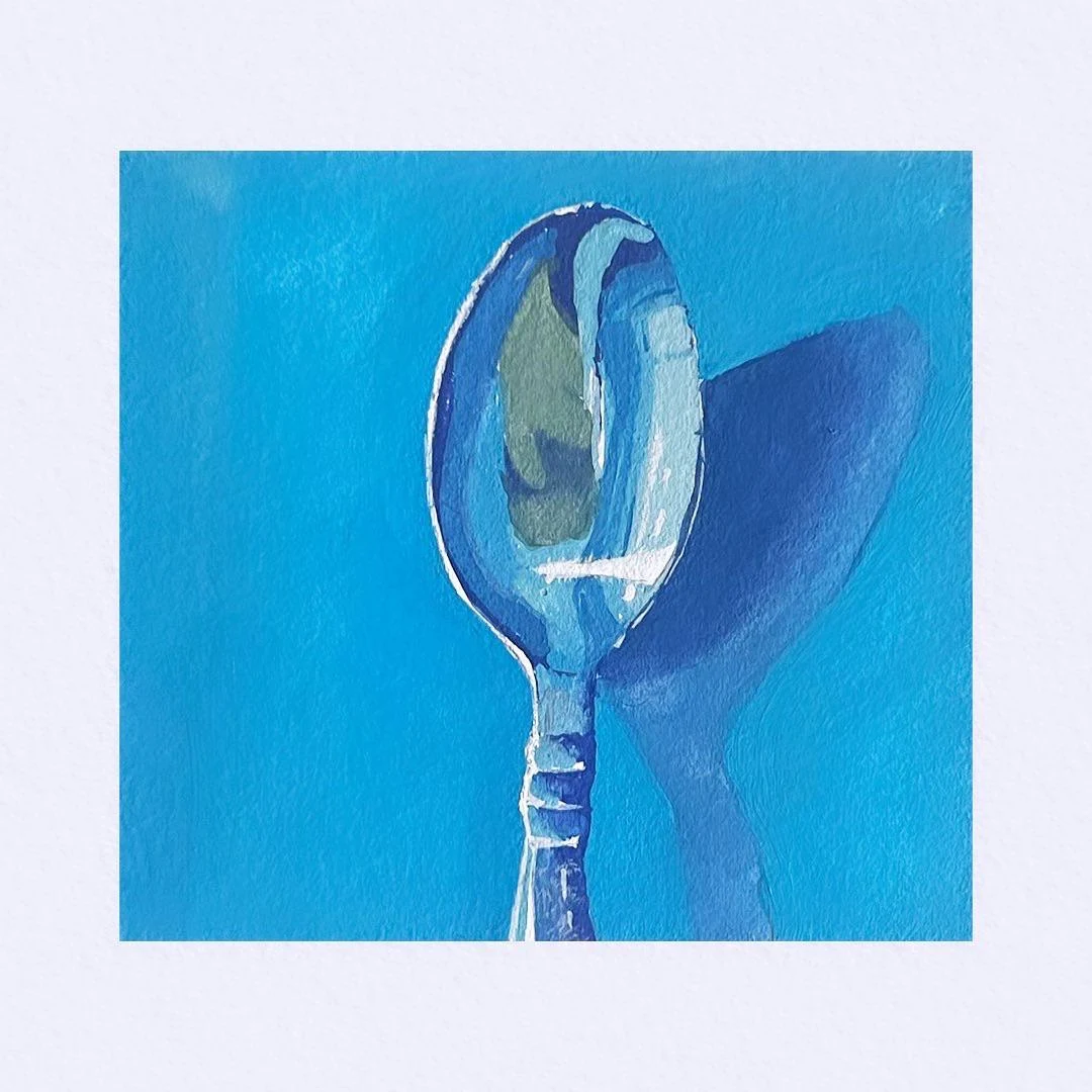 Spoon, Kyle Covey (me), Gouache, 2024 | Scrolller
