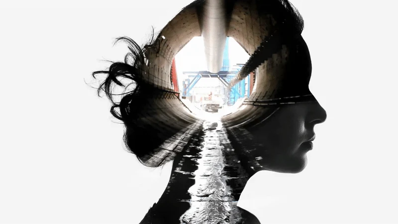 Tunnel Vision, Me, Photoshop, 2023 | Scrolller