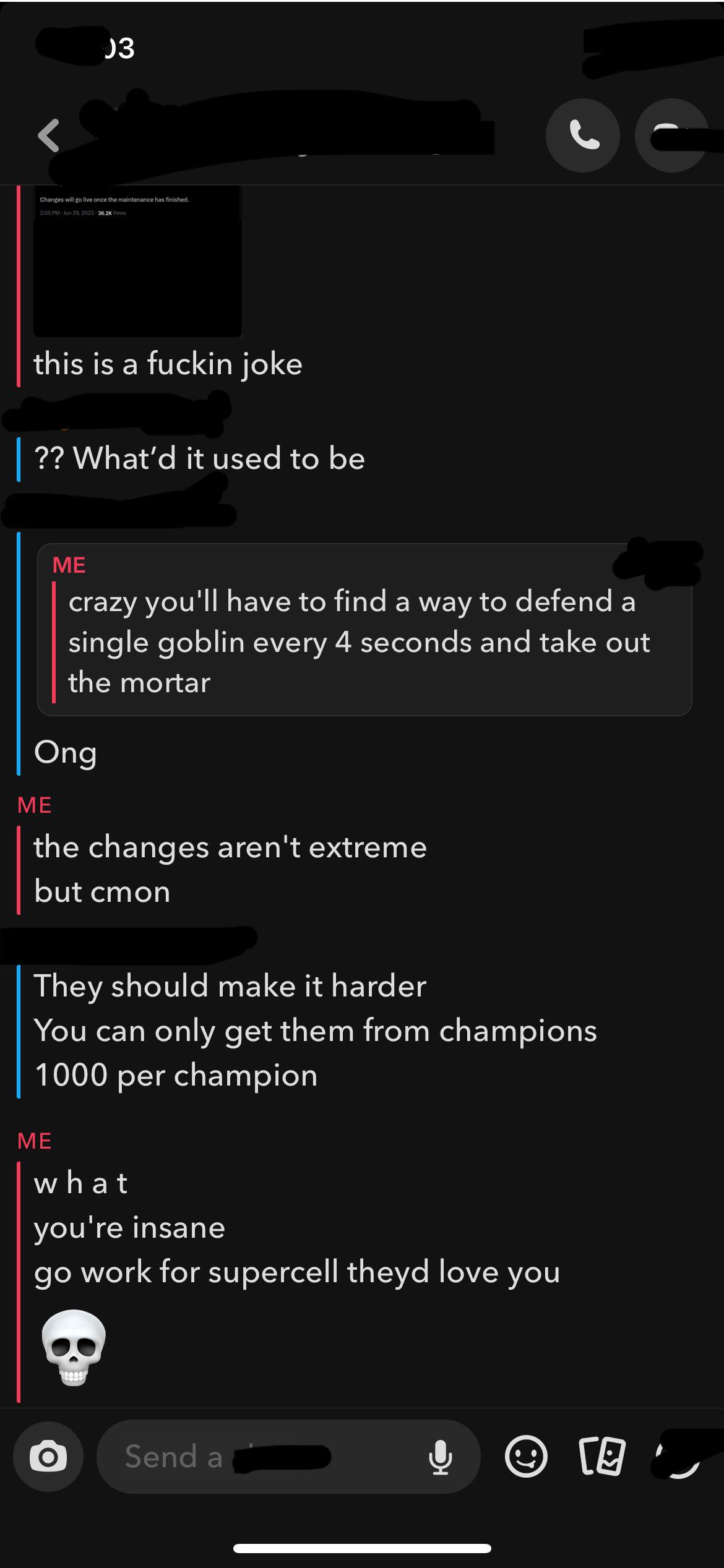 Friend Is Definitely Working For SuperCell. His Reaction To The EWC Changes: | Scrolller