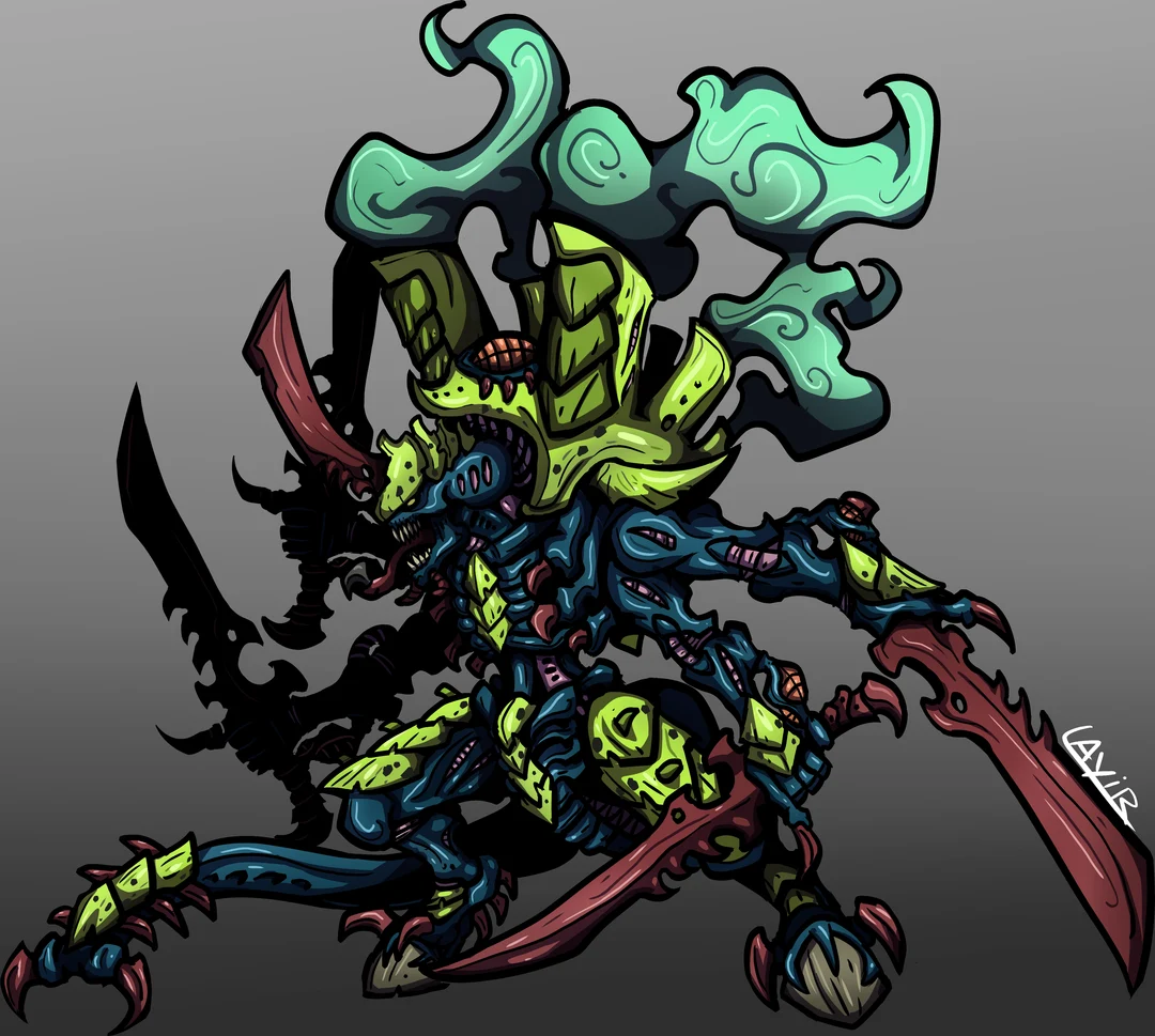 Commission of a Swarmlord that I drew. | Scrolller