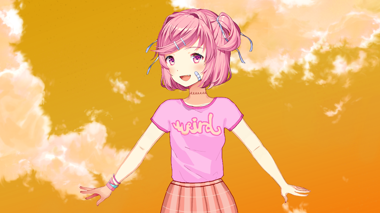 Natsuki expresses Joy | Scrolller