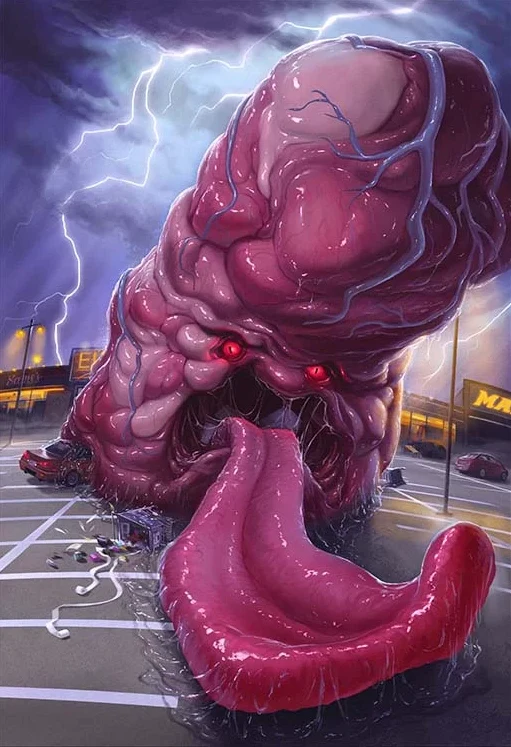 cover of Goosebumps novel The Blob That Ate Everyone. art by Brandon Dorman | Scrolller