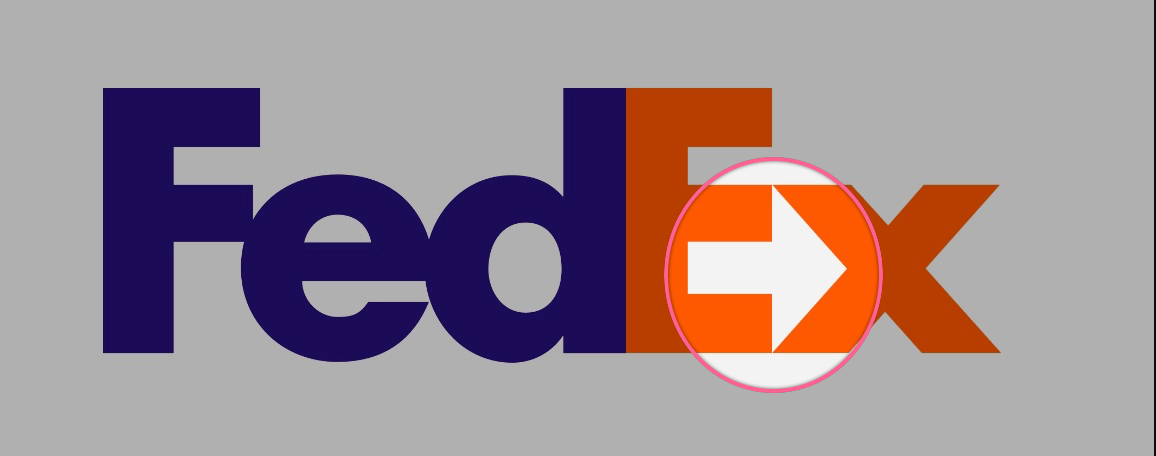 I never noticed the arrow the negative space makes in the FedEx logo | Scrolller