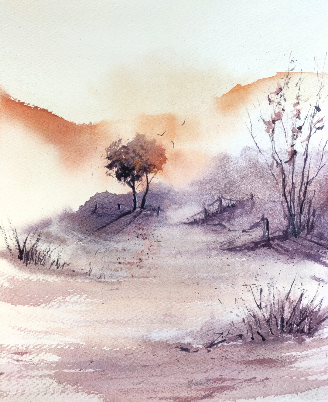 Warm Haze, Me, Watercolour, 2022 | Scrolller