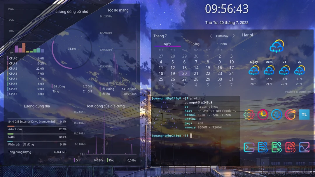 [KDE Plasma] First rice on new laptop | Scrolller