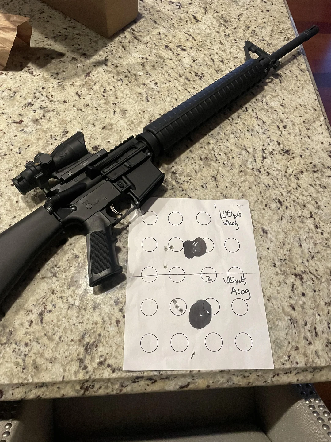 First time shooting this rifle, fully supported off a bench, I wasn’t expecting these results ...