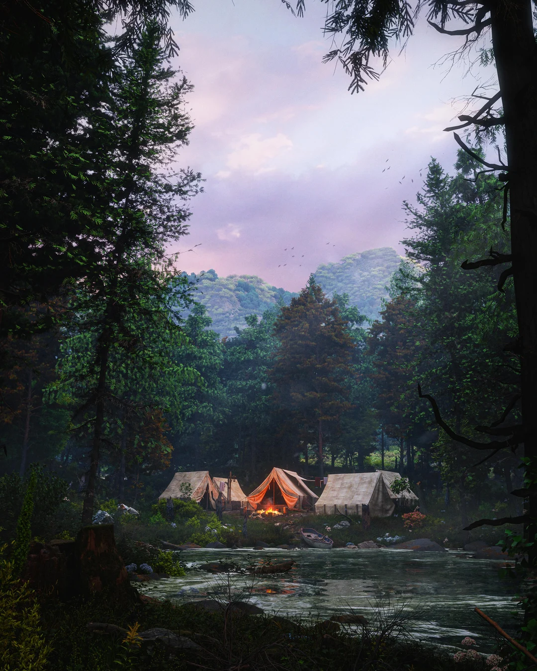 Artwork - Campsite Stories, Me, 3D Render, 2022 | Scrolller