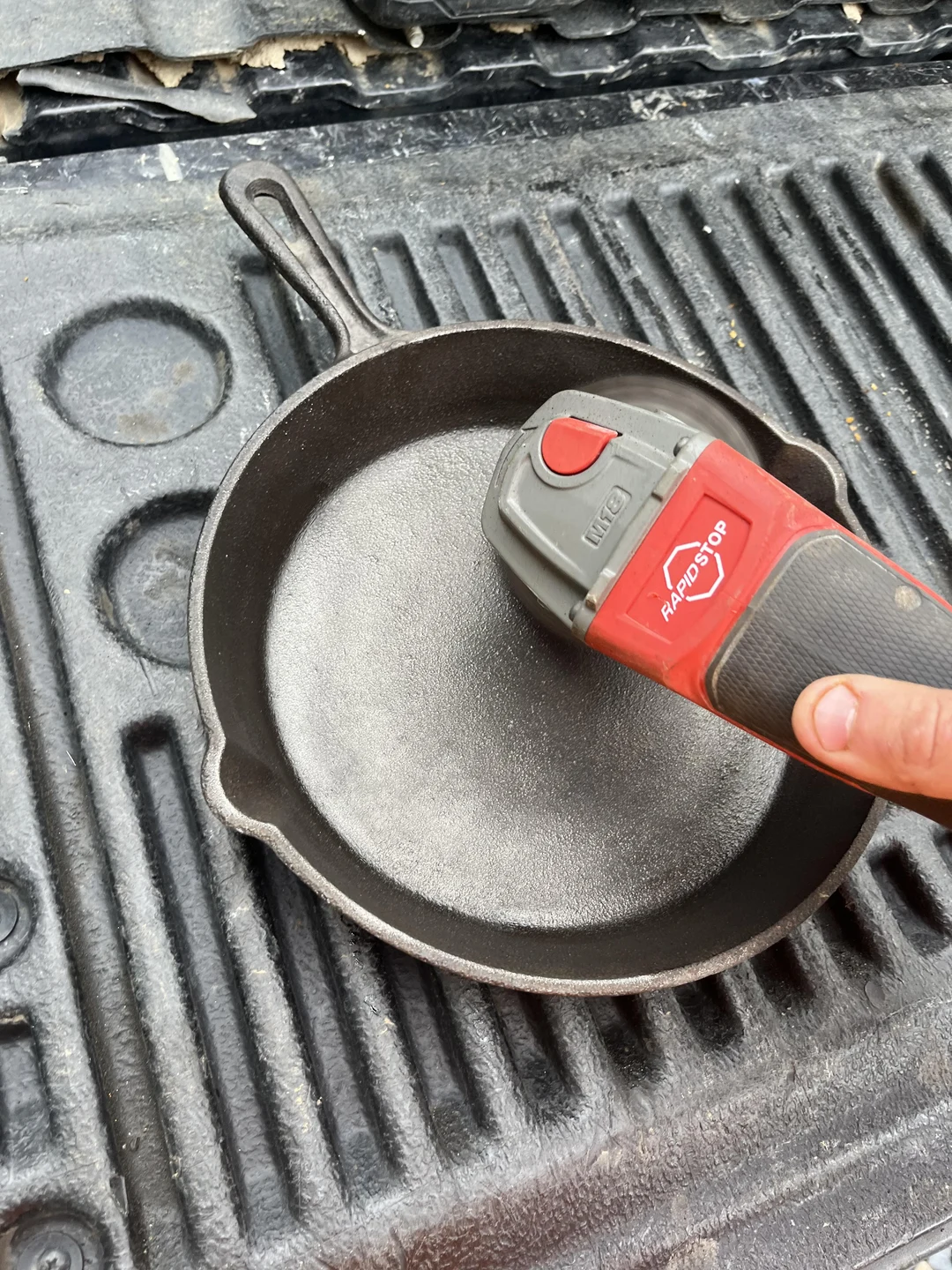 Wire wheel on a chinesium pan! | Scrolller