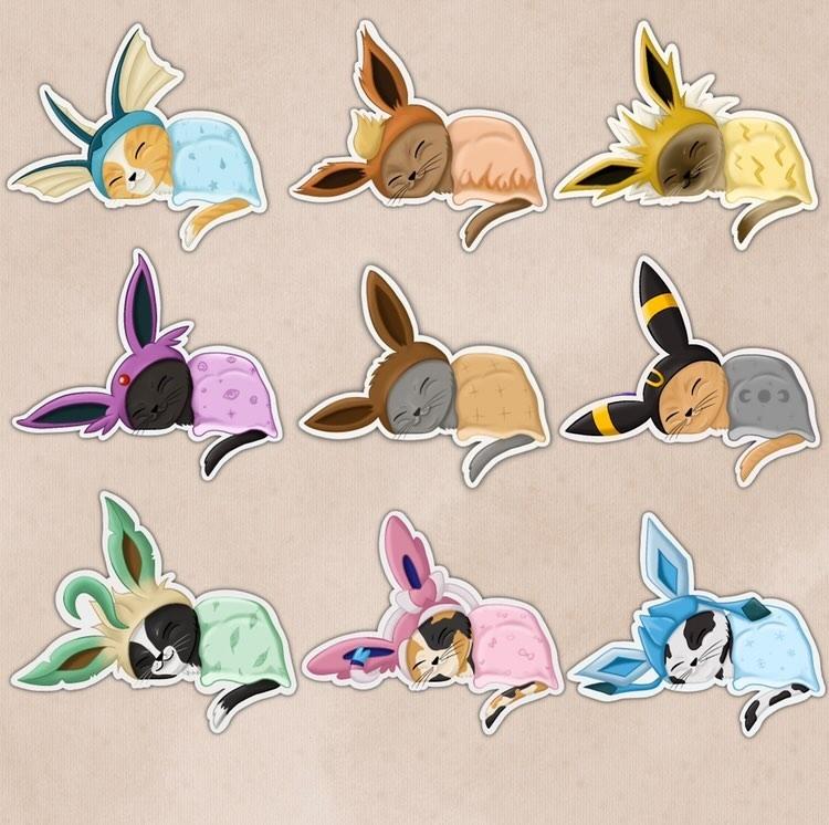 Made these little eeveelution kitties a while back | Scrolller