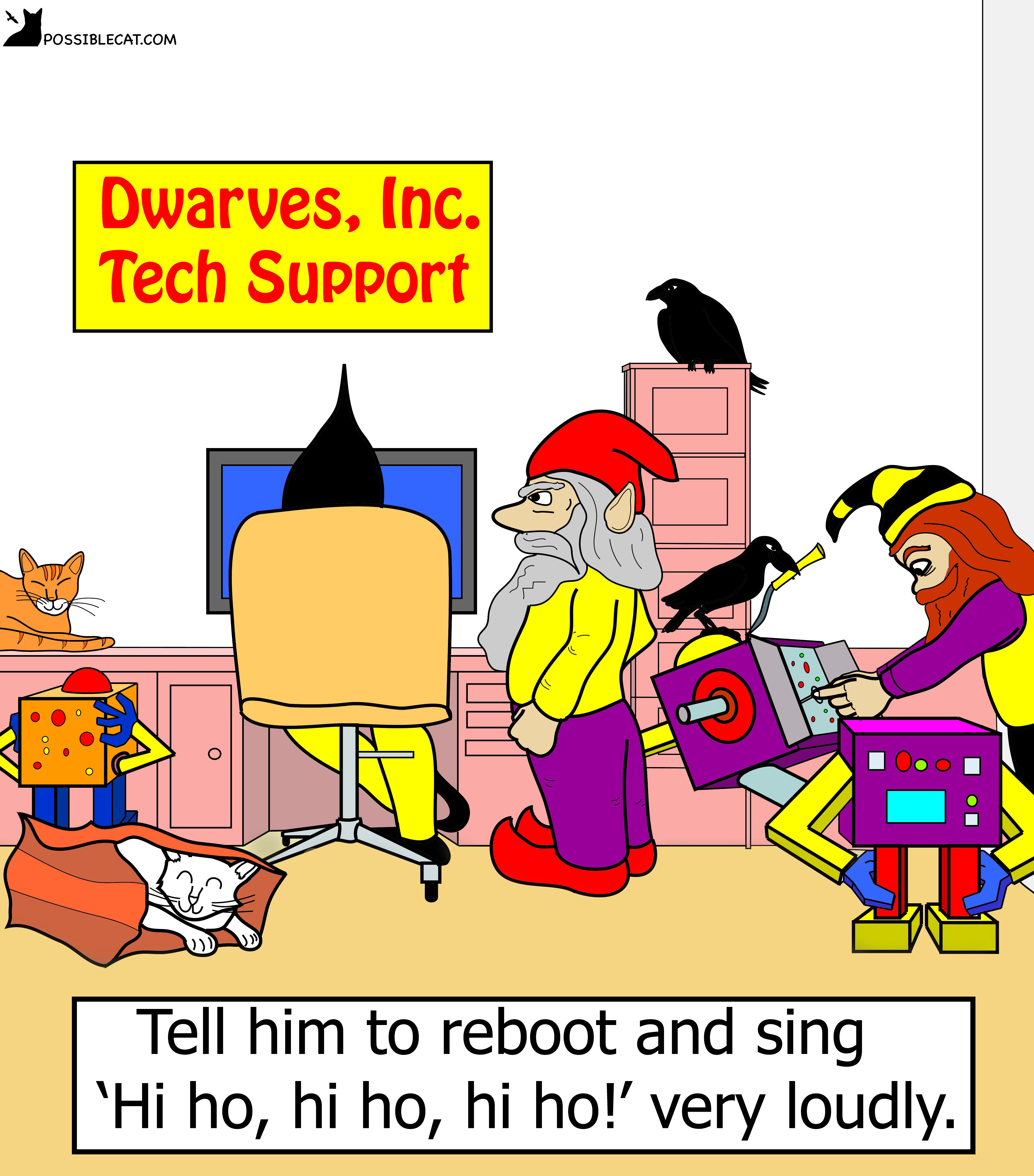 Dwarf Tech Support | Scrolller