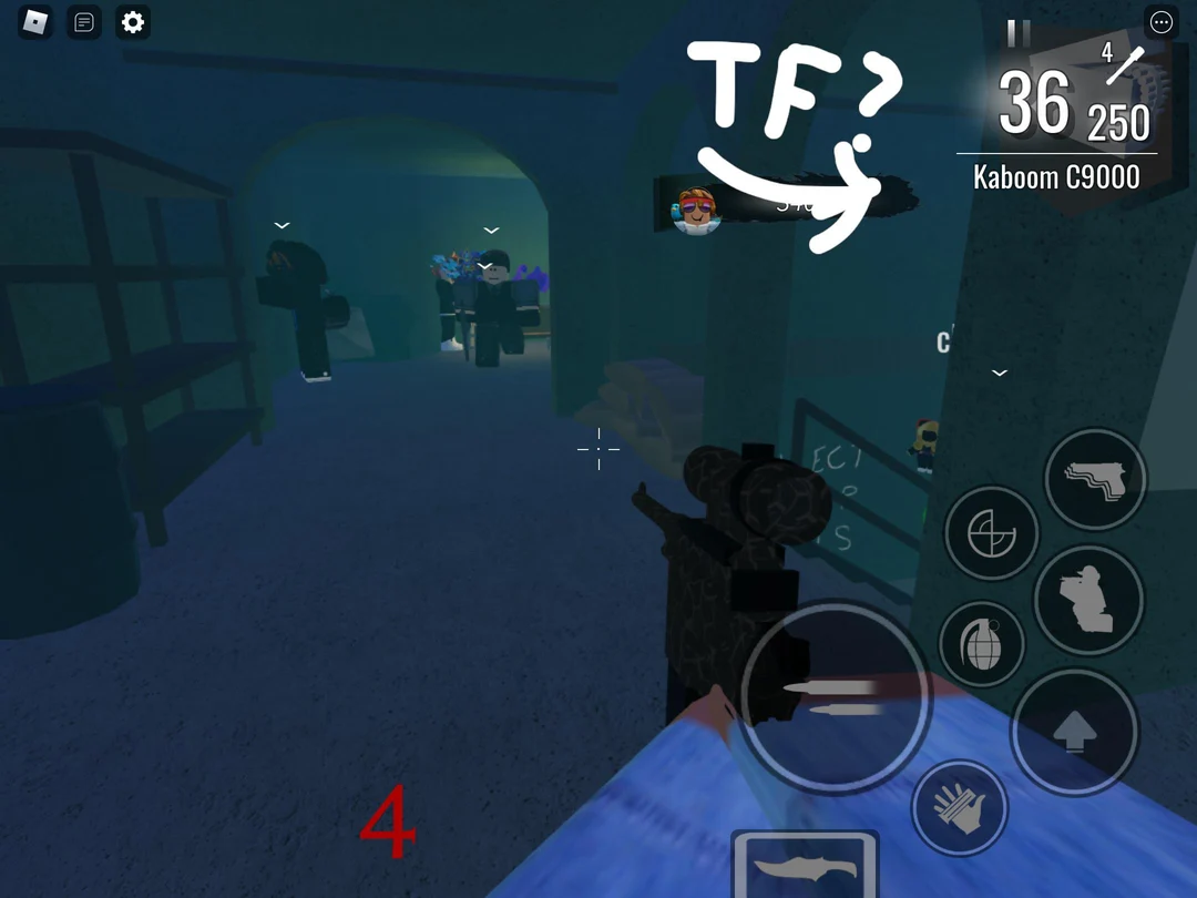 I was playing Michael’s Zombies and it gave me a weird gun at the start | Scrolller