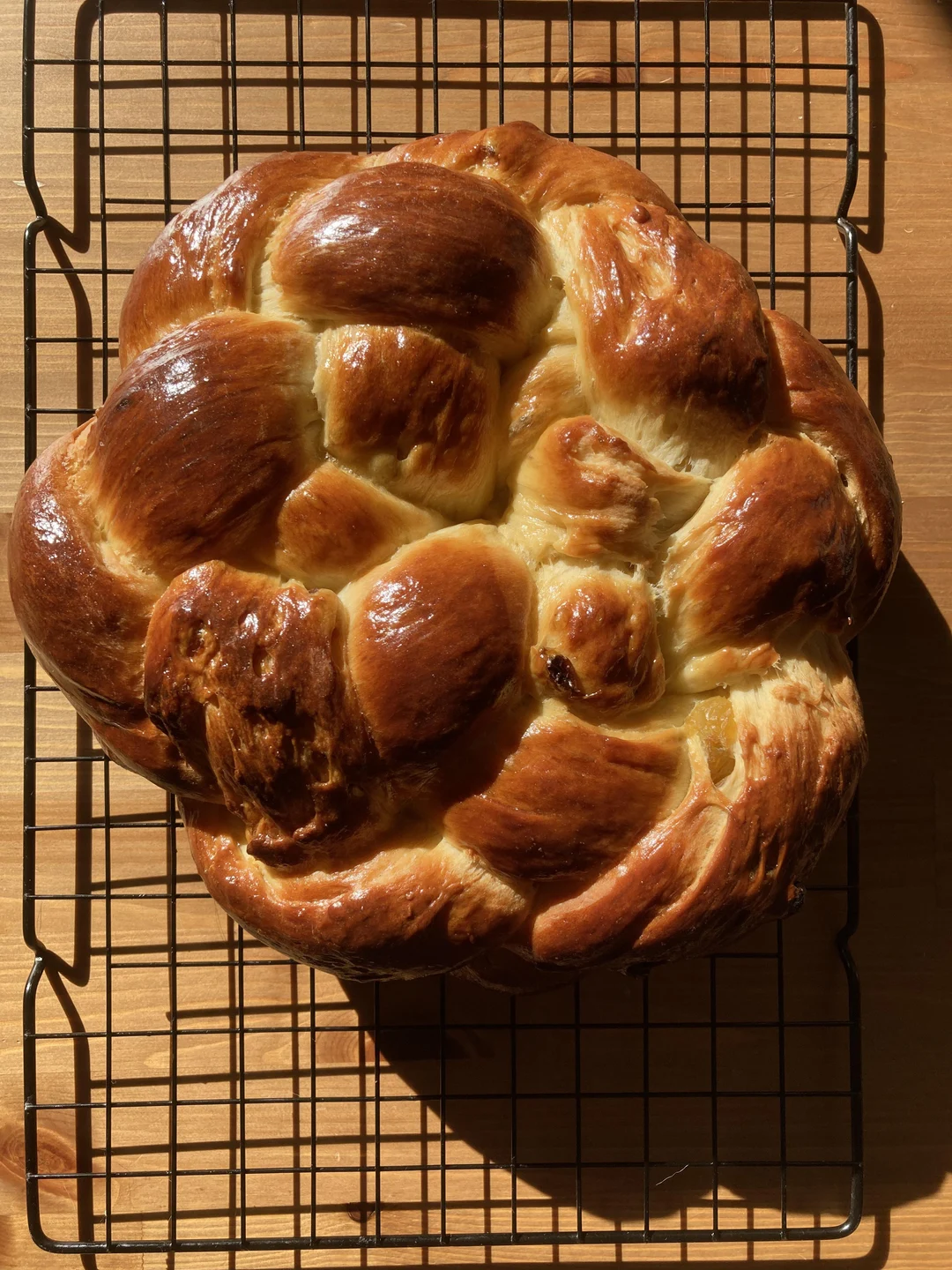 Adding to the challah representation :-) made w golden raisins | Scrolller