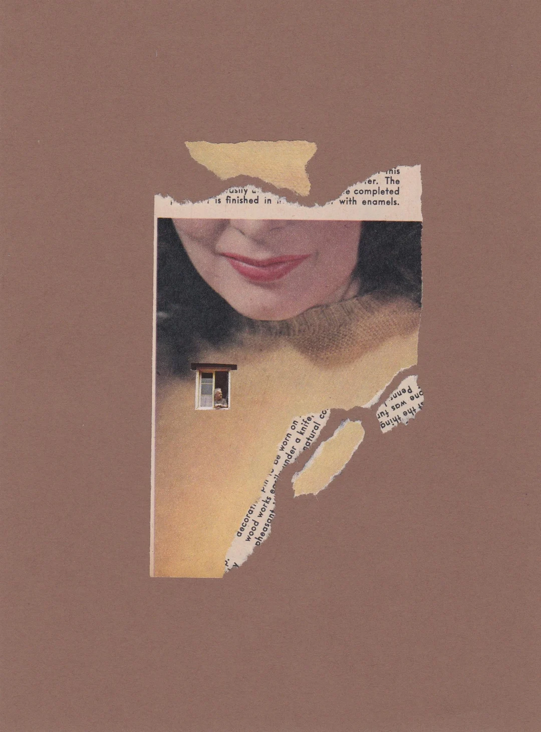 Window, billie dollars, analog collage, 2023 | Scrolller