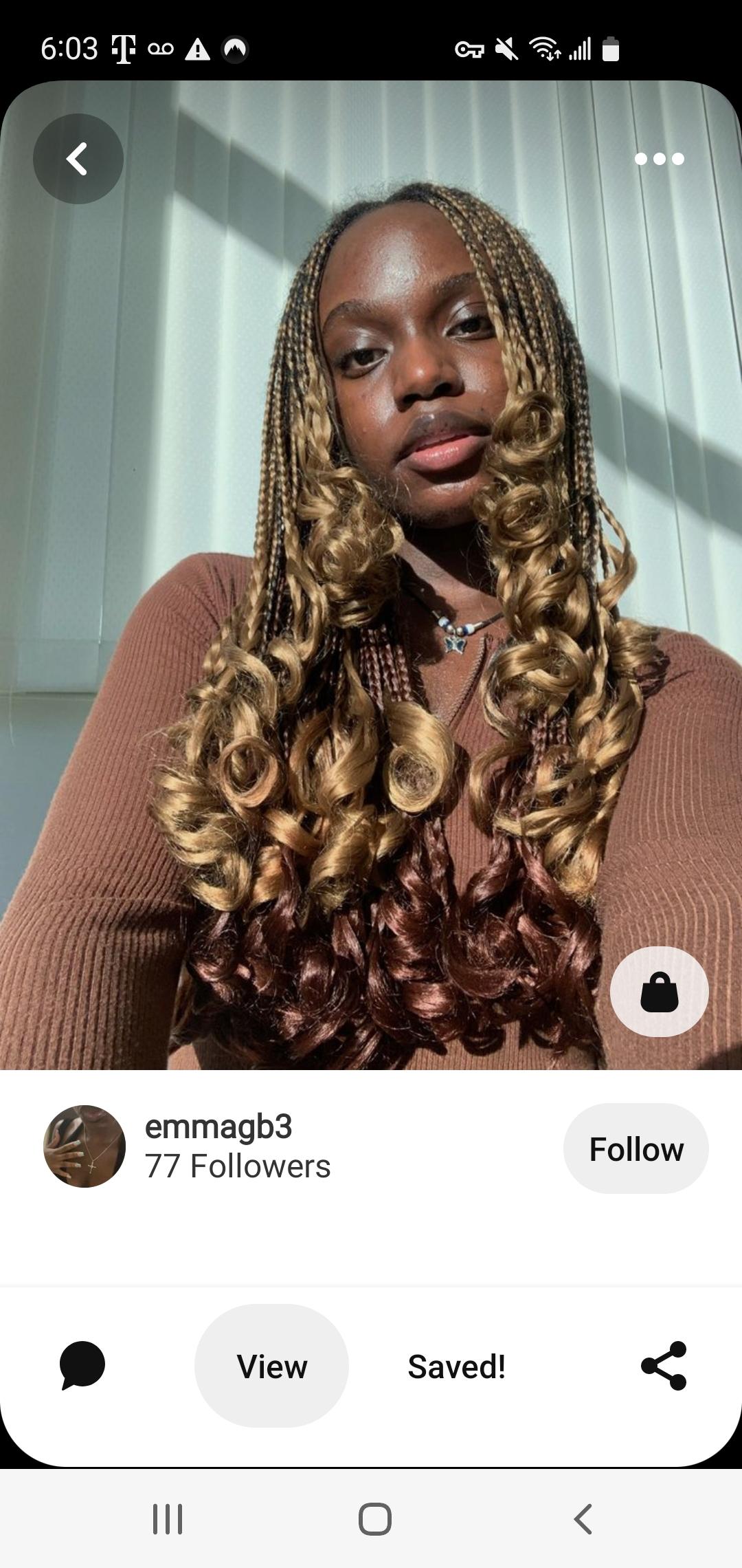 What color braiding hair is this? | Scrolller