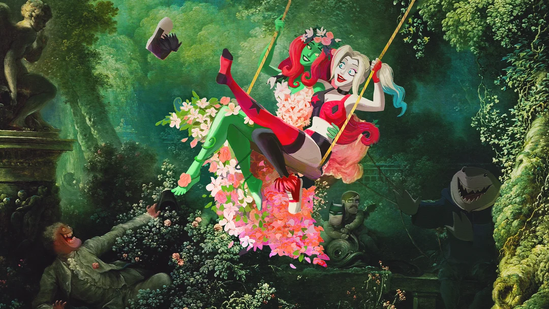 Harley and Ivy on the Swing | Scrolller