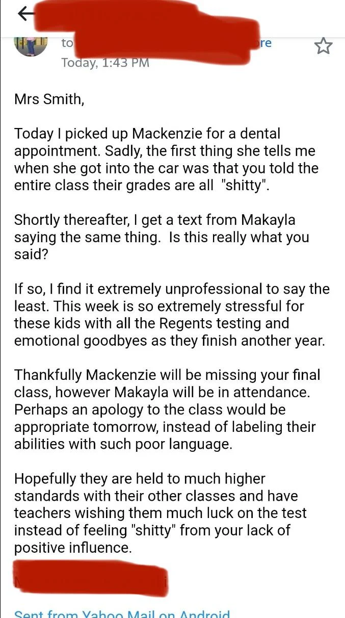 So my friends mom sent this to our math teacher today | Scrolller