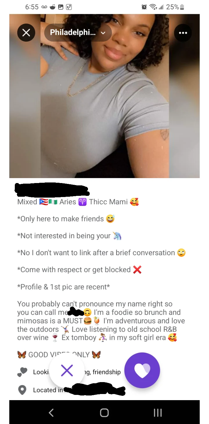 Why mention that you're a "thicc mami" if you're only looking for friends? | Scrolller