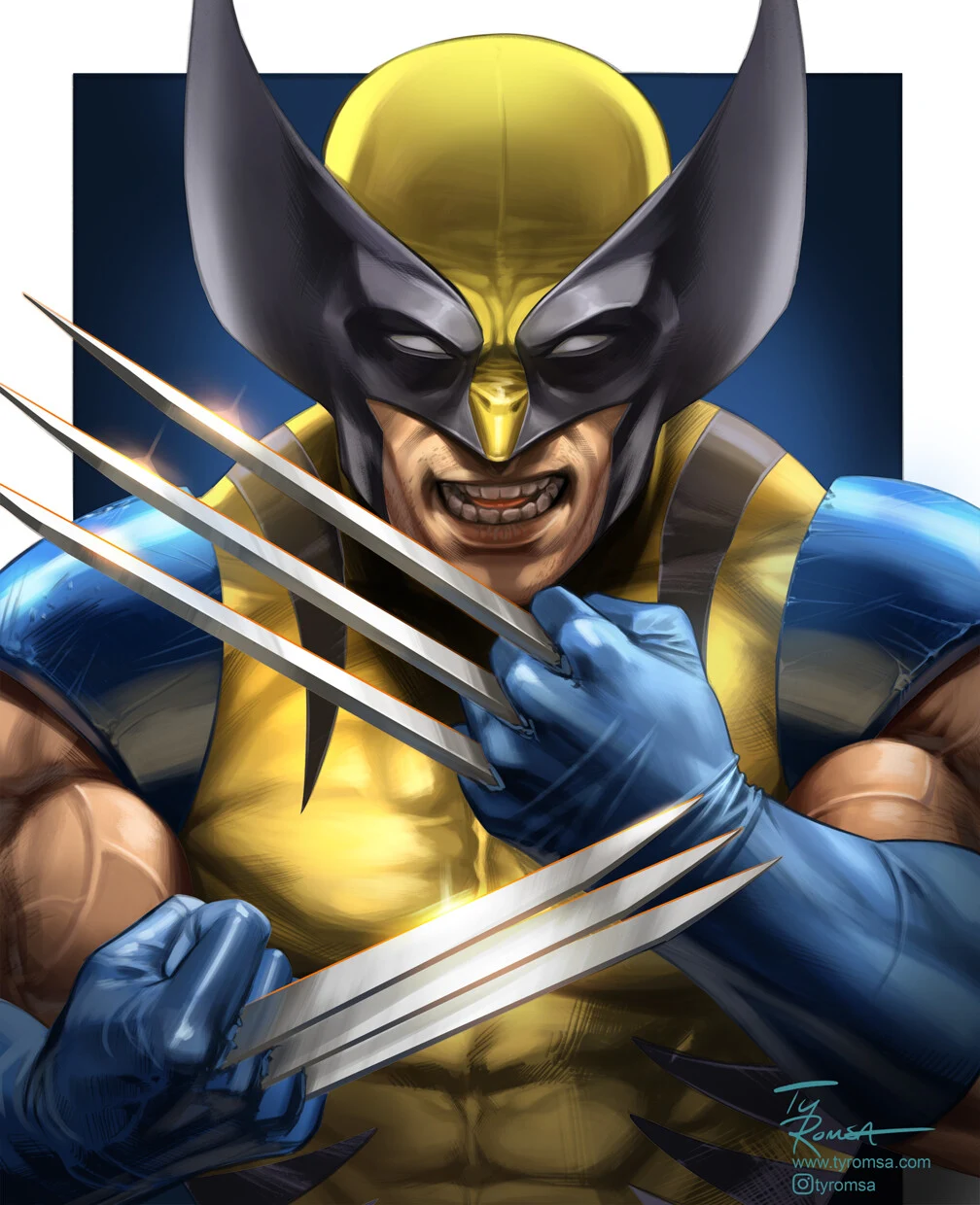 Wolverine Portrait by Ty Romsa | Scrolller