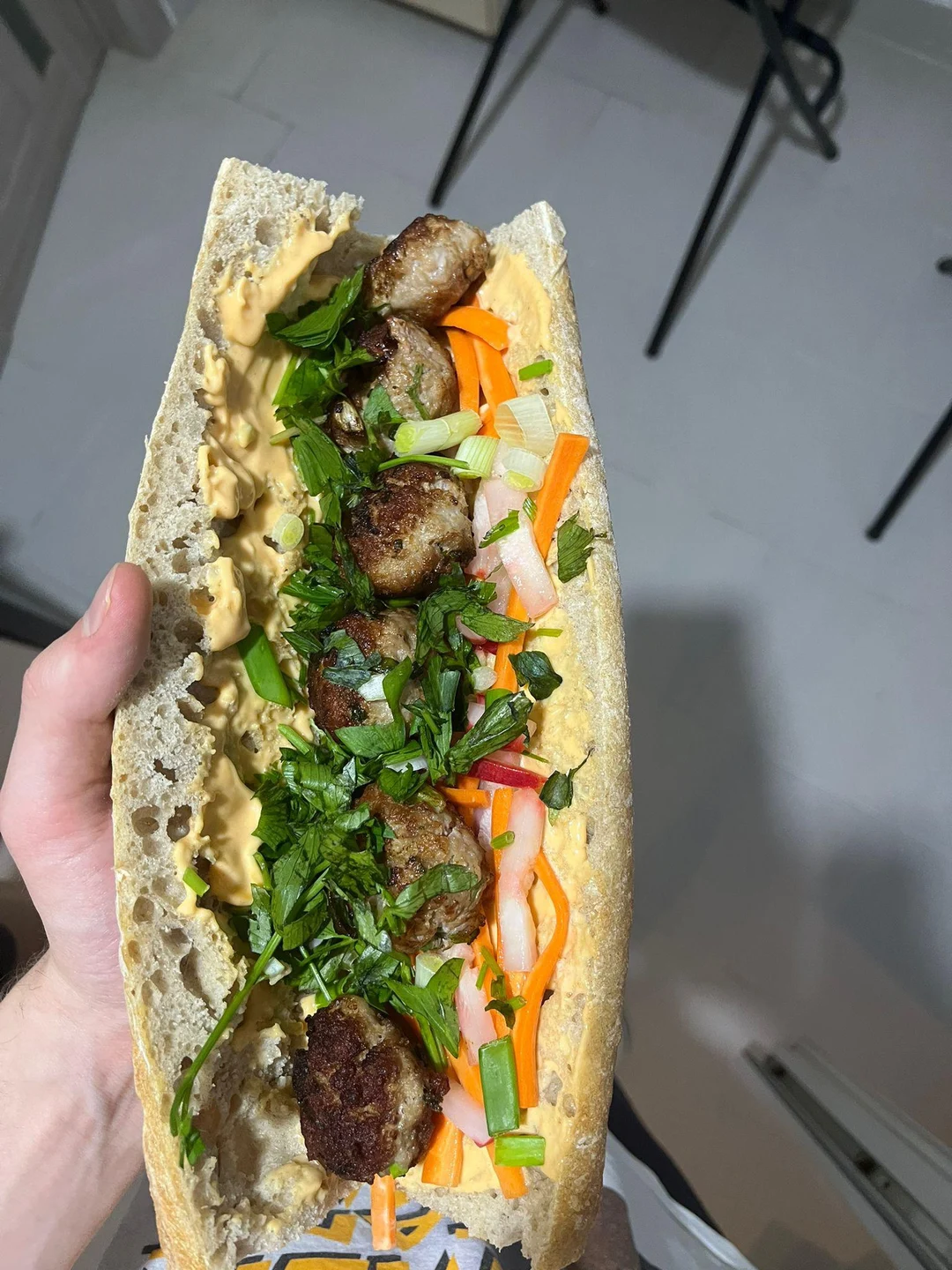 Homemade meatball Banh Mi | Scrolller