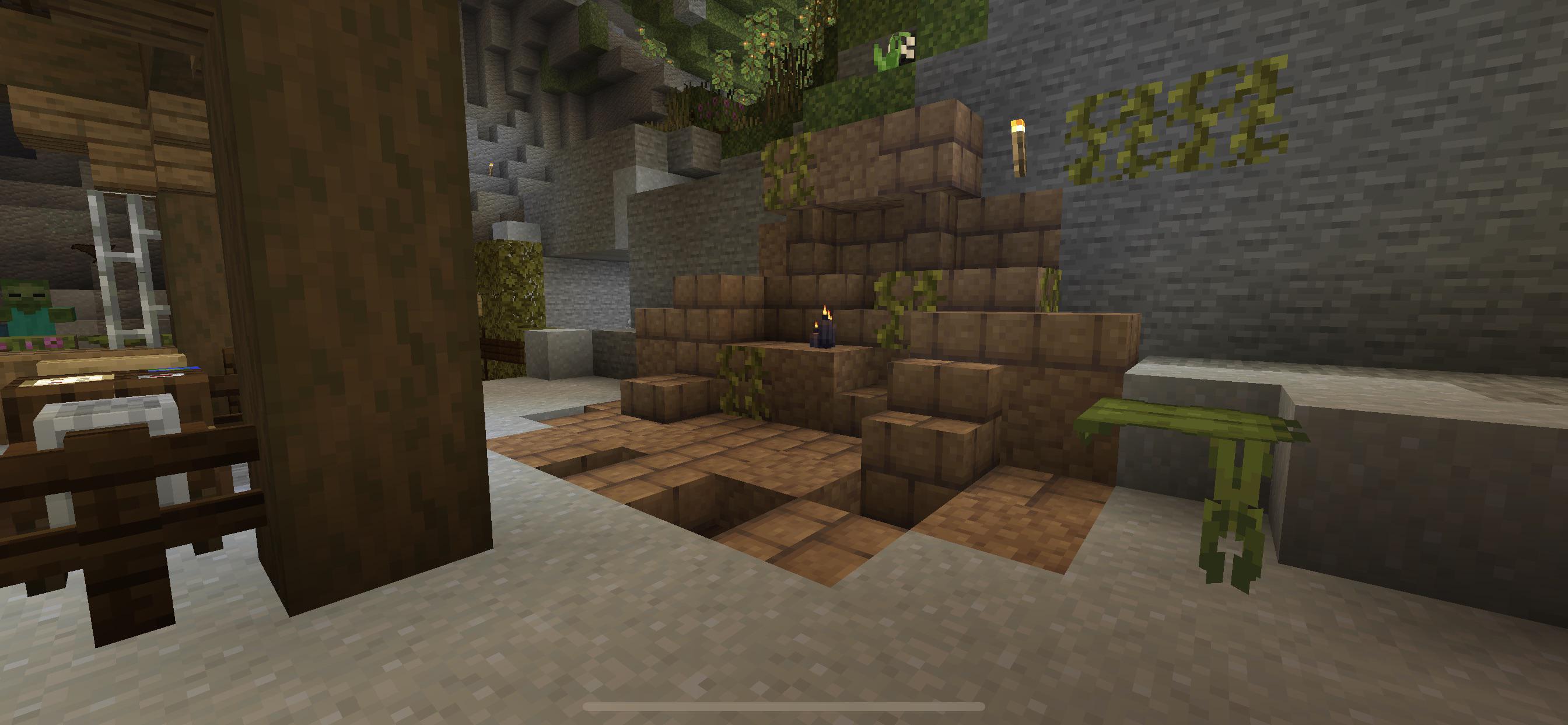 I made a small mud shrine in my lush cave base. | Scrolller