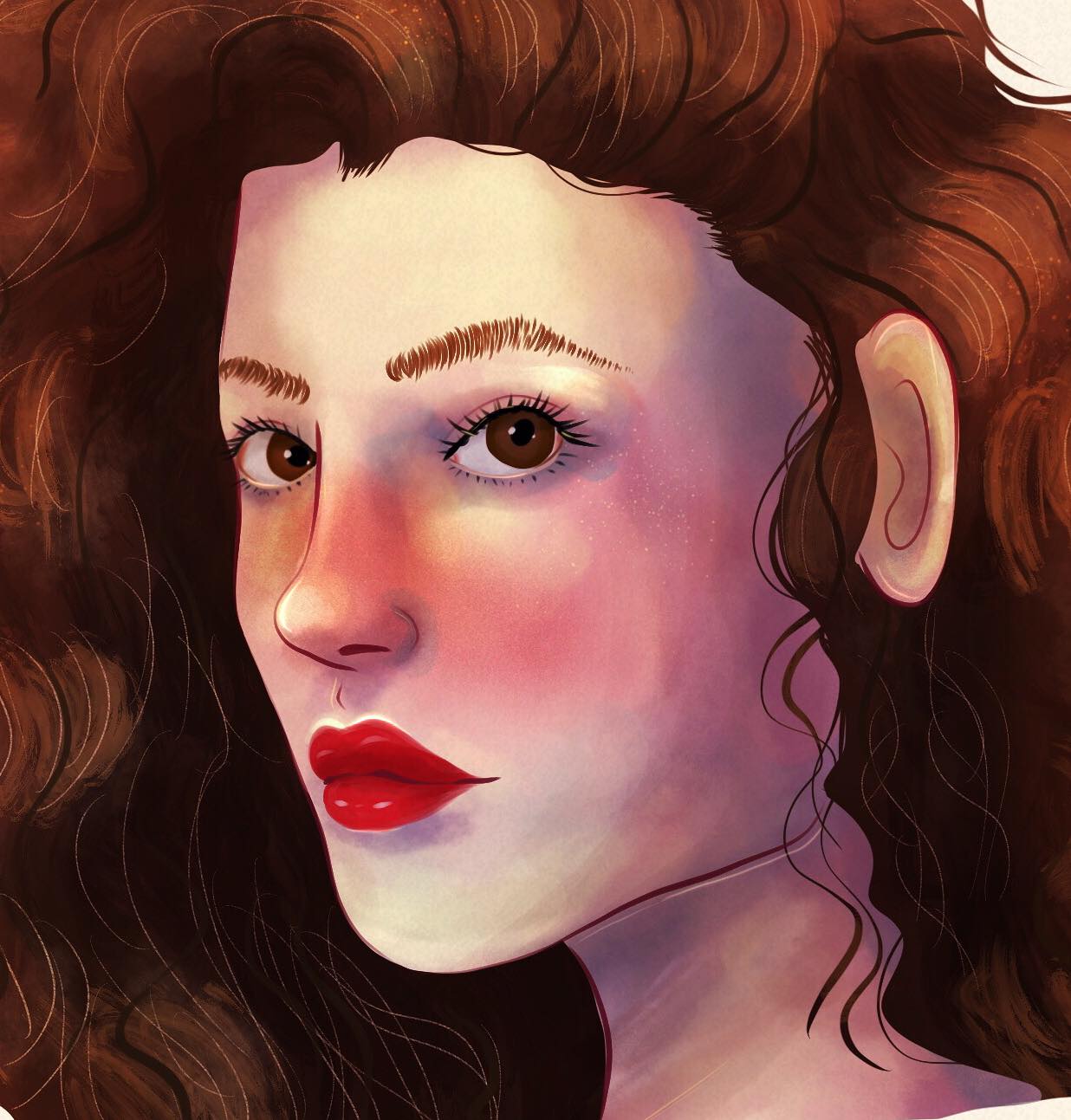 Study, me, digital illustration, 2023 | Scrolller