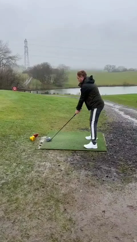 First ever golf course swing. | Scrolller