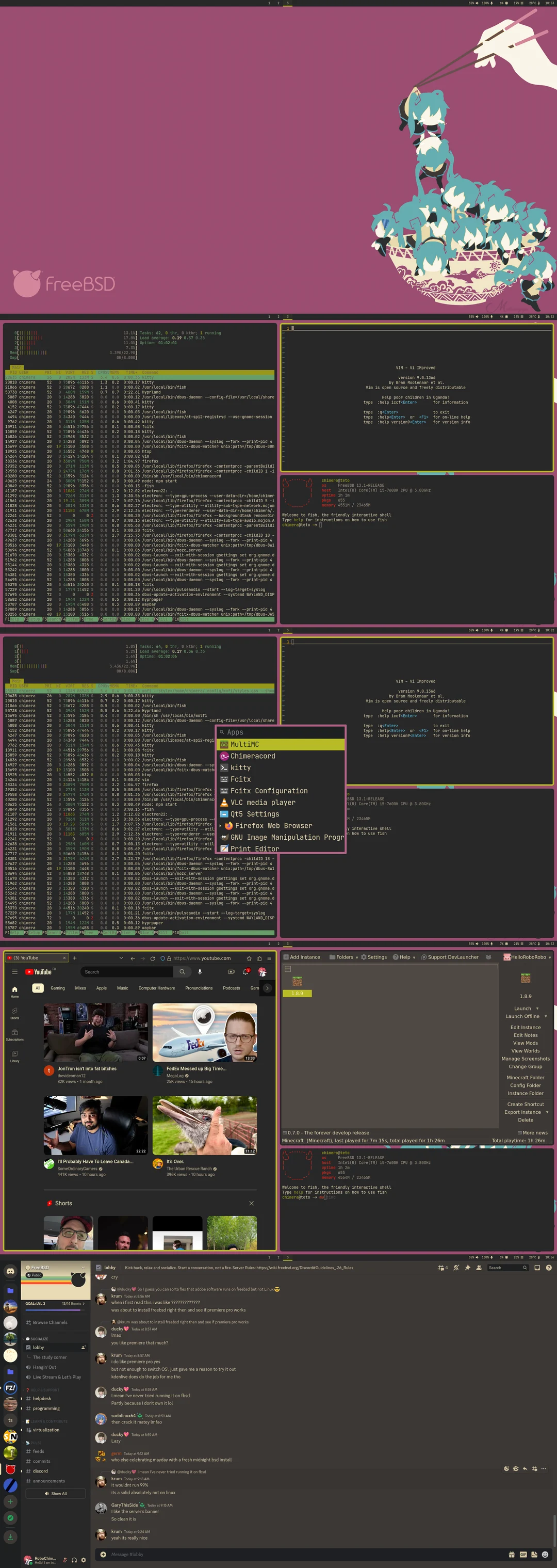 [Hyprland] Next Gen Rice (Multi-Mikued) | Scrolller