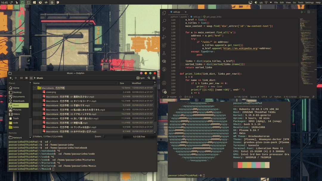 [KDE Plasma] Everything Gruvbox | Scrolller