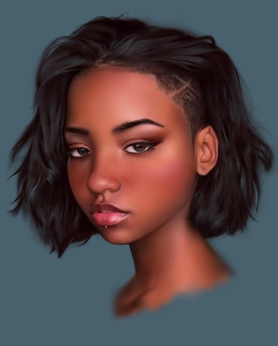 Portrait of a girl, Me, Procreate, 2022 | Scrolller
