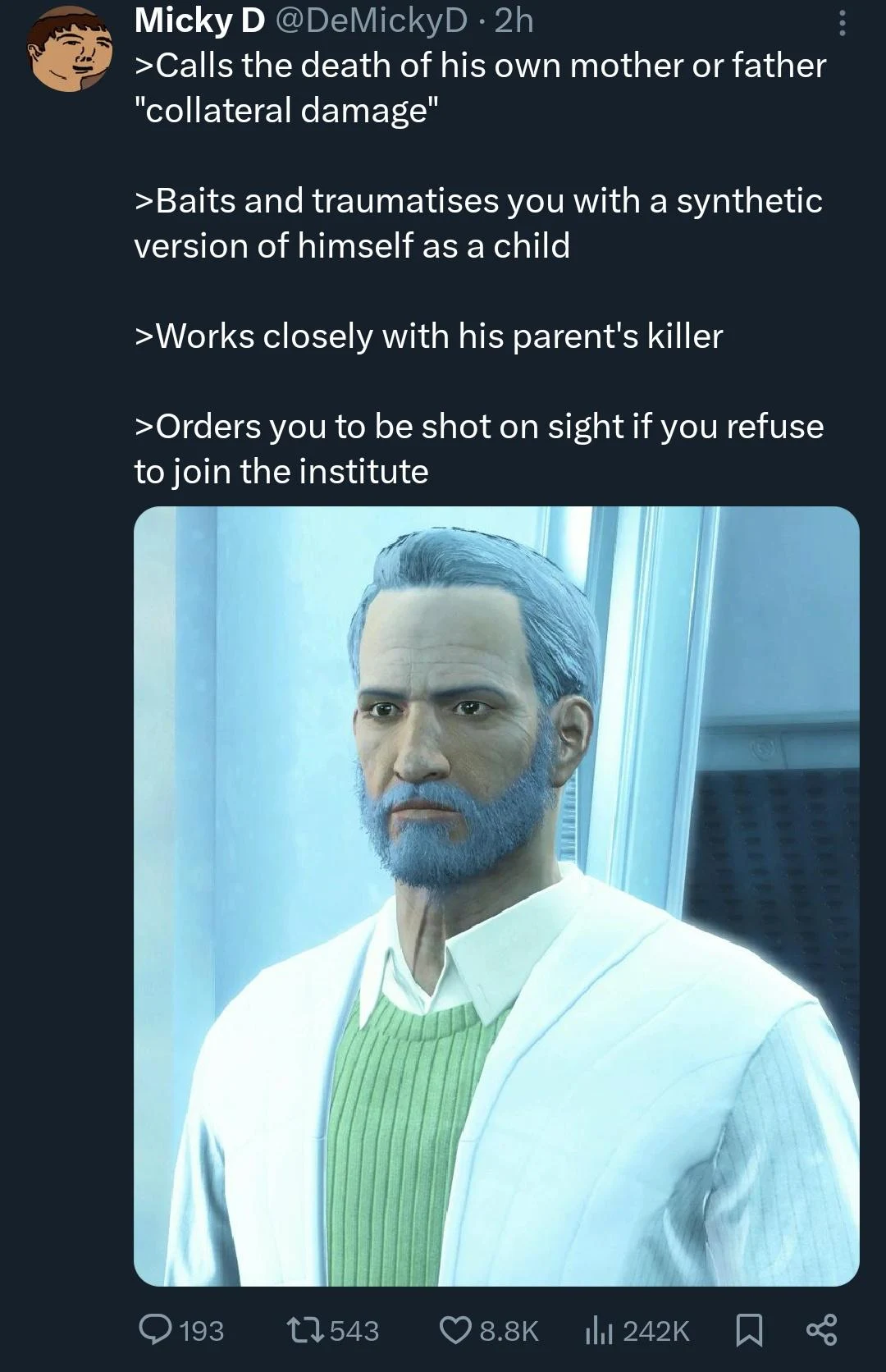 Discover more like Fallout: Sean was actually terrible and Related Content | Scrolller