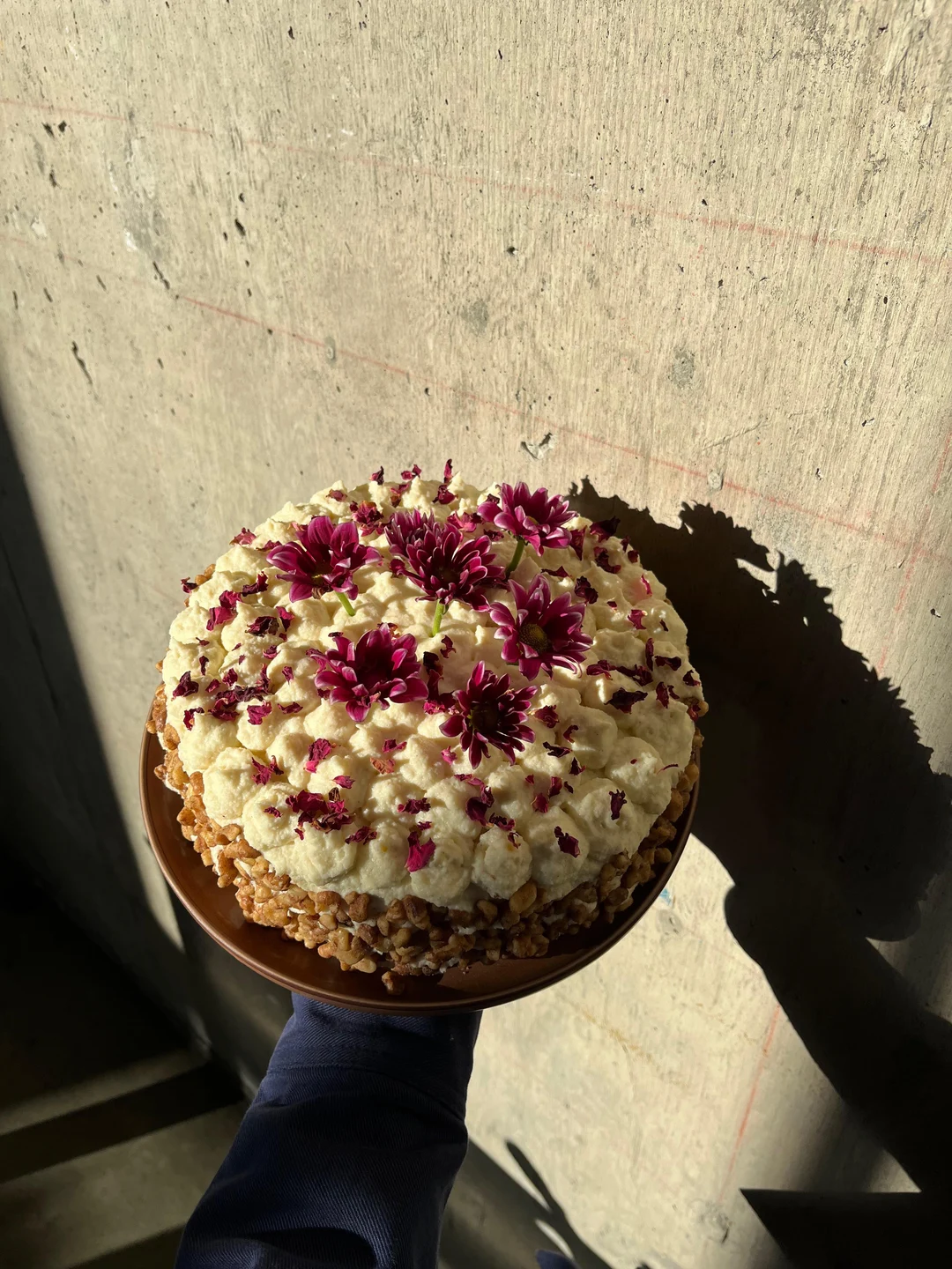 Spiced carrot cake with salted caramel middle + cardamom cream cheese | Scrolller