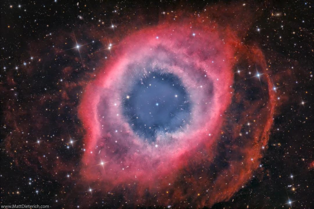 Helix Nebula as seen in 50-hours of exposure (OC) | Scrolller