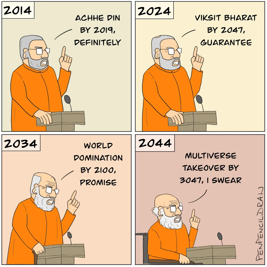 Modi ki Guarantee by PenPencilDraw | Scrolller