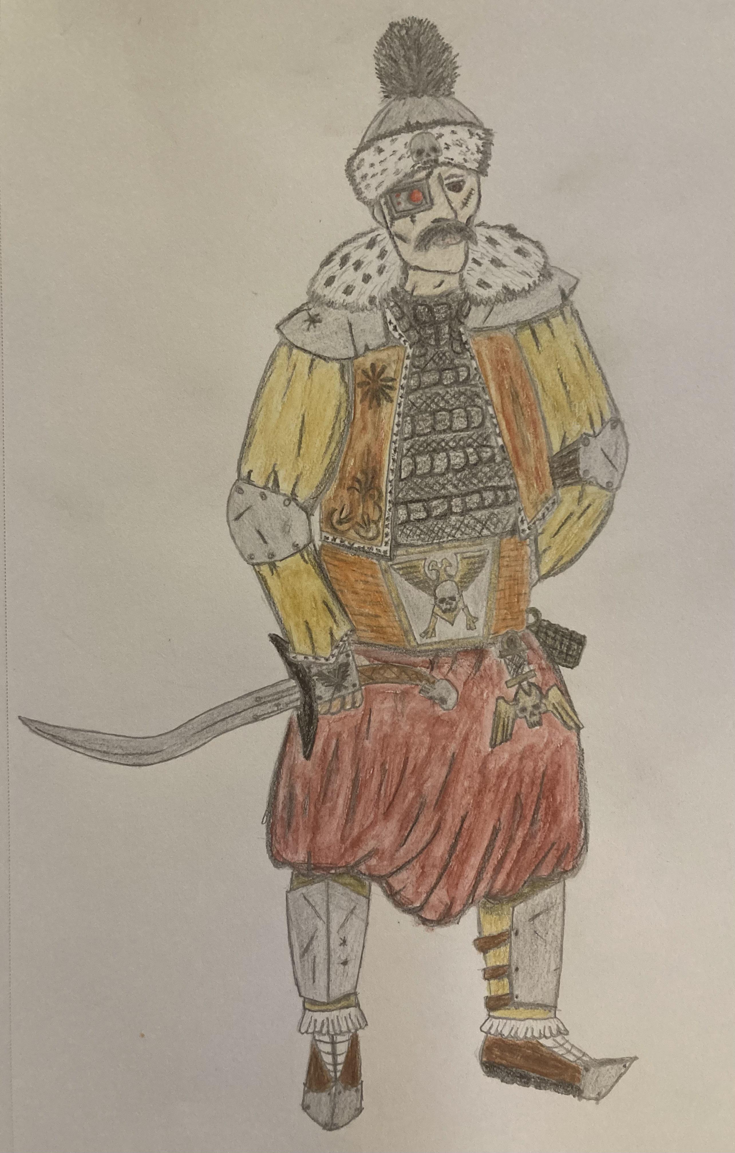 Ottoman inspired Imperial Guard Colonel, art by me | Scrolller