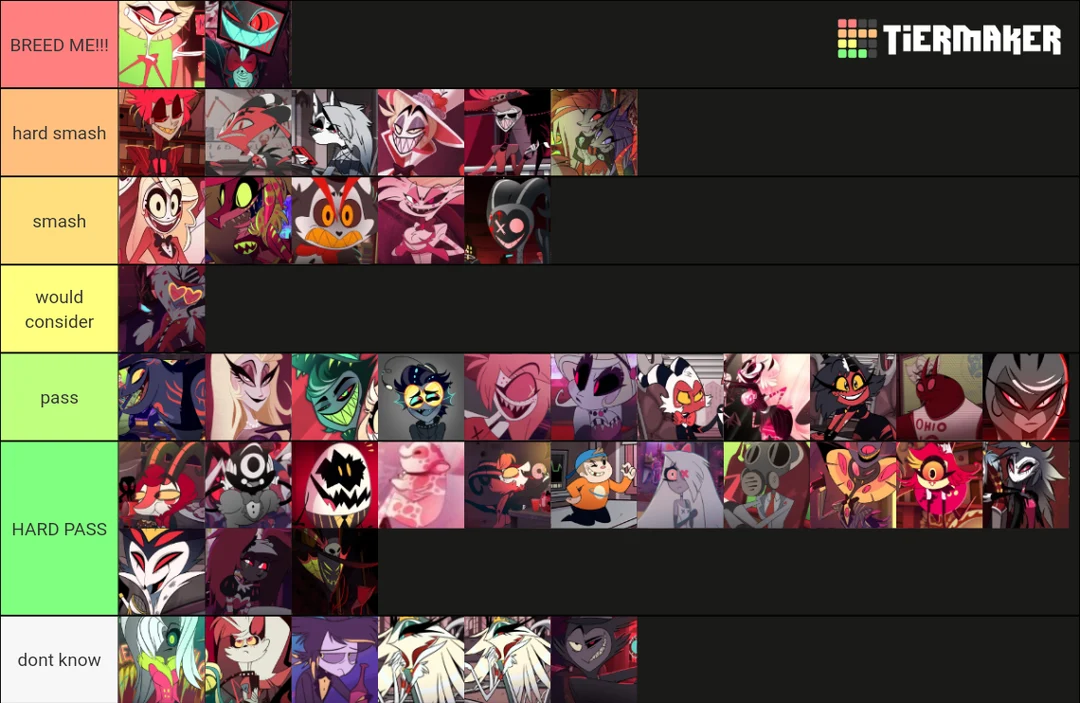 smash or pass (i havnt watched helluva boss season 2) | Scrolller