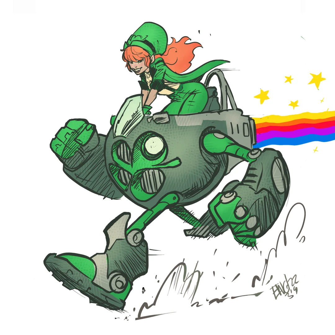 "St Patricks Girl" by Eryck Webb (EryckWebbGraphics) | Scrolller