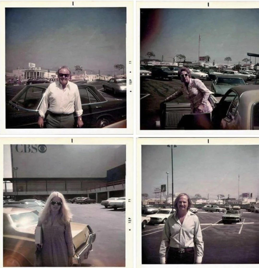 'All In The Family" cast photographed with their cars as they arrive for work @ CBS Television ...