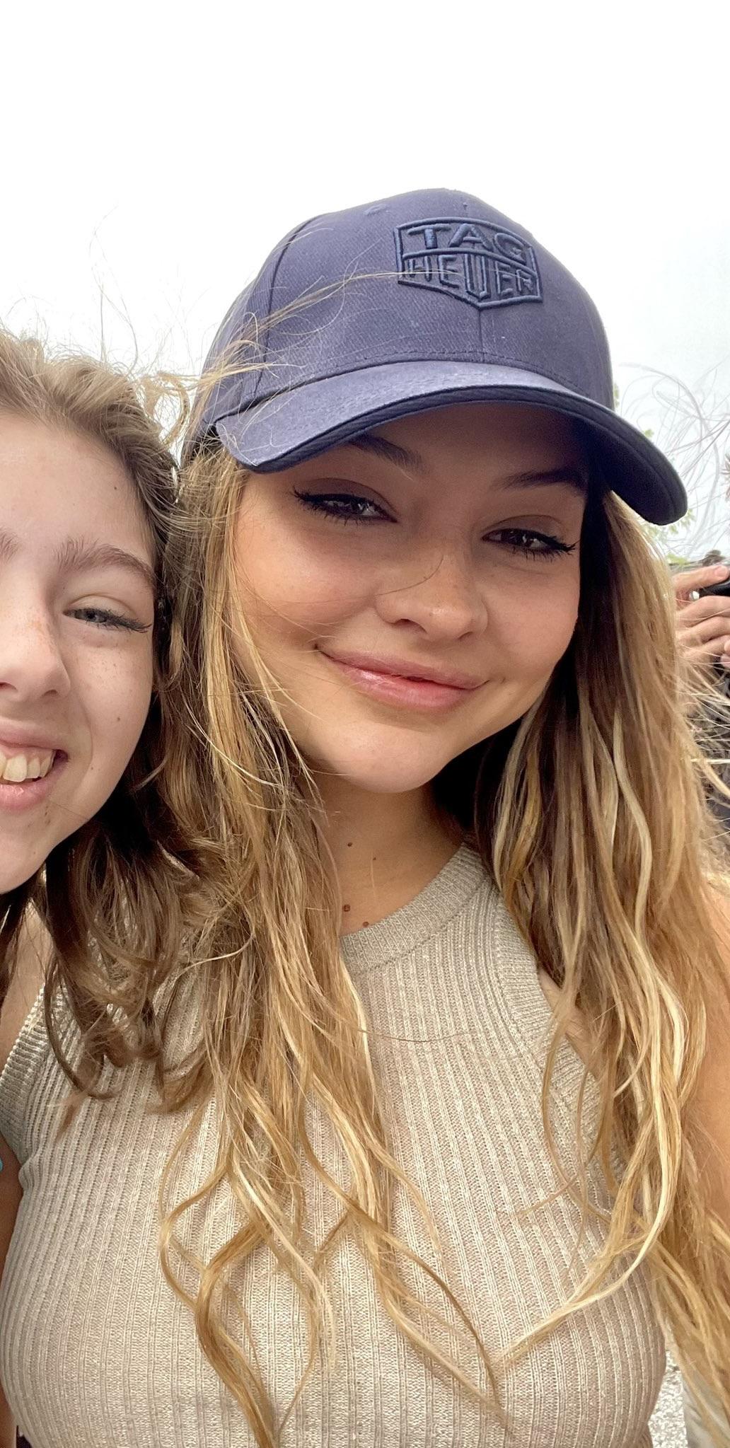 Madelyn Cline with a fan recently | Scrolller