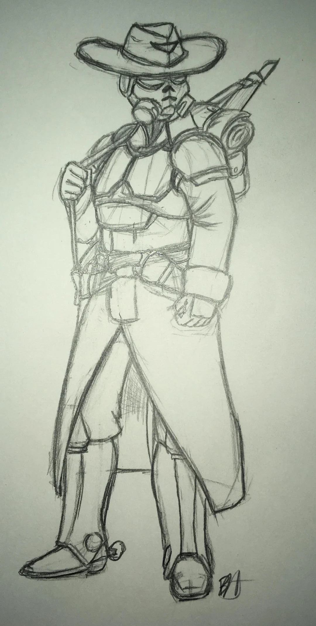 WIP sketch of my personal IG Regiment (yes, it’s space cowboys) | Scrolller
