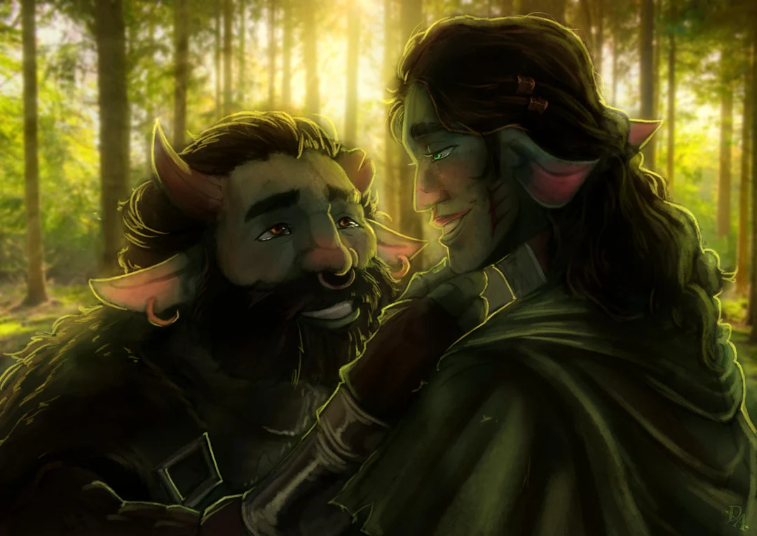 [OC][Art] Reunited at last... - Firbolg Husband and Wife / Cleric and Paladin | Scrolller